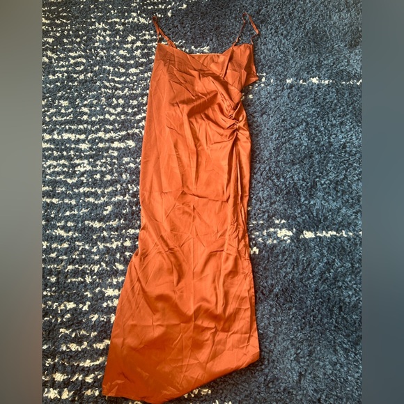 Cider | Dresses | Brand New Copper Midi Cocktail Dress | Poshmark